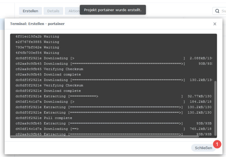 Portainer als Docker-Container auf der Synology Diskstation ...